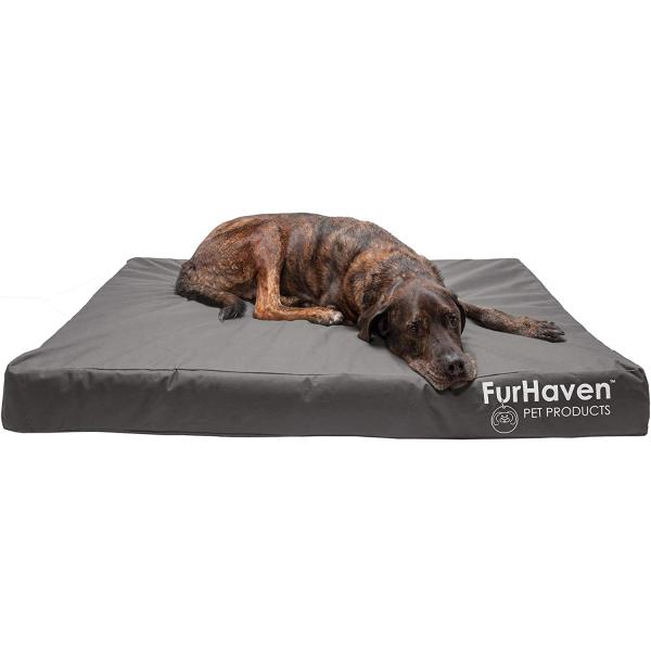 商品名Furhaven XXL Memory Foam Dog Bed Water-Resistant Indoor/Outdoor Logo Print Oxford Polycanvas Mattress w/ Removable Wa...
