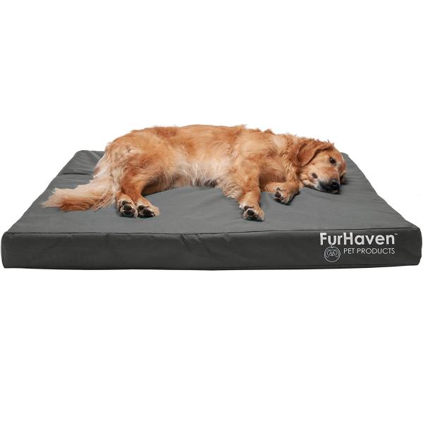 商品名Furhaven XL Memory Foam Dog Bed Water-Resistant Indoor/Outdoor Logo Print Oxford Polycanvas Mattress w/ Removable Was...