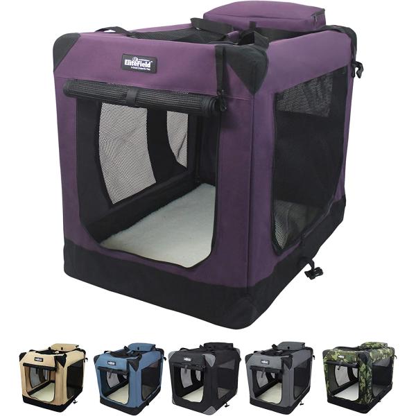 商品名EliteField 3-Door Soft Folding Dog Crateブランド：EliteField商品サイズ：36""L x 24""W x 28""H高さ：9.9 cm横幅：67.6 cm奥行：92.2 cm g商品番号...