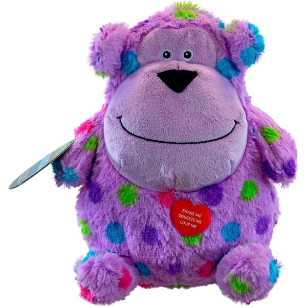 商品名Hero | Chuckles Bellies | Polka-Dotted Monkey Plush Dog Toy | Dog Squeaky Toys | Durable Stuffed Animal with 3 in 1 S...