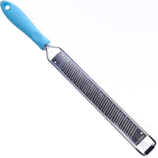 商品名：DflowerK プレミアムチーズおろし金 レモンゼスター シャープステンレススチールブレード レモンパルメザンチョコレート ナツメグ ニンニクジンジャーオニオンフルーツ用 ブルーDflowerK Lemon Zester Chee...