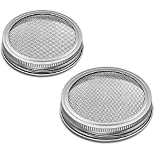 商品名2 Pack Mason Jar Sprouting Lids - Wide Mouth Mason Jar Sprouts Kit for Wide Mouth Mason Canning Jarsブランド：DASAWAN商品サイズ...