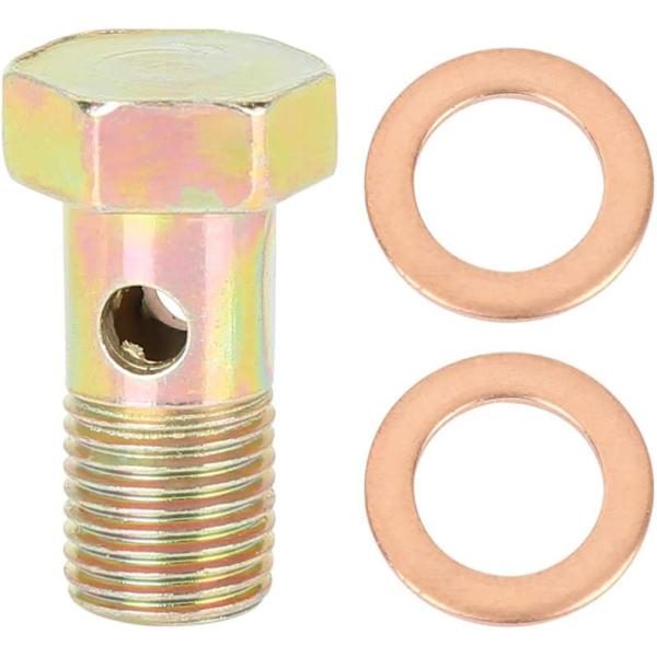 商品名X AUTOHAUX M10x1.0mm Metric Thread Banjo Bolts Brake Fitting Adapter with 2pcs M10 Washersブランド：X AUTOHAUX商品サイズ：13 x 1...