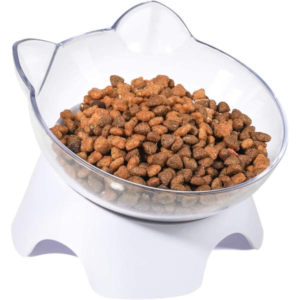 商品名MILIFUN Cat Bowl, Anti Spill Tilted Cat Food Bowls, Whisker Fatigue Elevated Cat Bowls, Set for Cat and Puppy, Cat Bo...