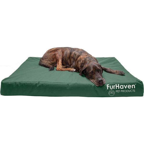 商品名Furhaven XXL Memory Foam Dog Bed Water-Resistant Indoor/Outdoor Logo Print Oxford Polycanvas Mattress w/ Removable Wa...