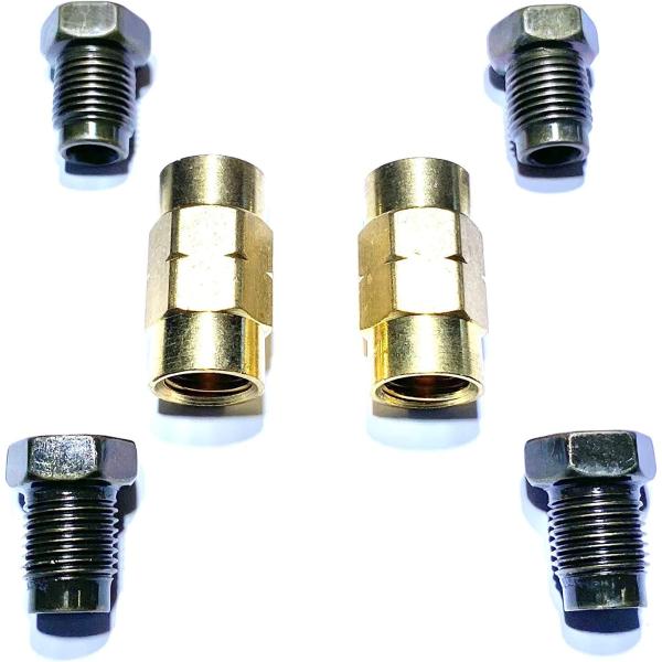 商品名The Stop Shop 3/16インチブレーキラインバブル/ISOフレア継手とユニオン、メトリック10x1mmスレッド 3/16インチチューブ用 (6個パック)The Stop Shop 3/16 Inch Brake Line ...