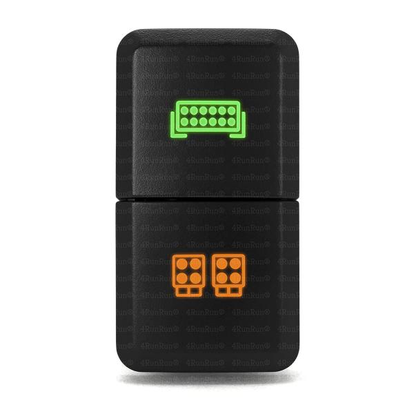 商品名Dual LED Light Bar and Ditch Switch for Toyota Button Amber 38mmブランド：4RunRun商品サイズ：38mmx22mm高さ：2 cm横幅：9.7 cm奥行：13.1 cm...