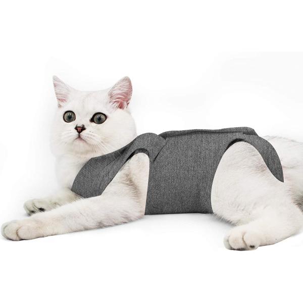 商品名Cat Surgery Recovery Suit for Surgical Abdominal Wounds Home Indoor Pet Clothing E-Collar Alternative for Cats After ...