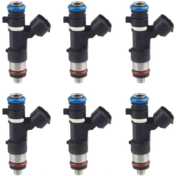 商品名JDMON 燃料インジェクター 日産アルティマ マキシマ ムラーノクエスト 2004-2009 3.5L 0280158005 166007Y000 6個 4穴JDMON Compatible with Fuel Injectors ...