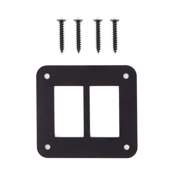 商品名KIMISS Rocker Switch Panel Shell Holder 2 Way Durable Toggle Switch Shell Bracket for Cars, Motorcycles, Ships (Black...