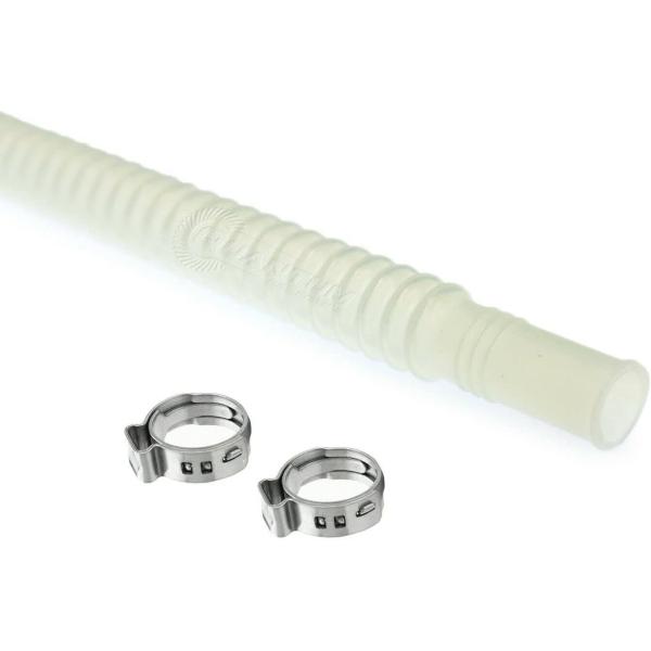 商品名HFP-FH1010-280-PX 10mm x 280mm クリア波型フレキシブルホースライン&amp;クランプ、燃料ポンプアセンブリ用 - E85互換HFP-FH1010-280-PX 10mm x 10mm x 280mm Cl...