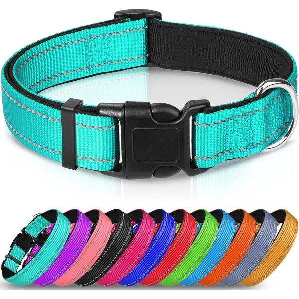 商品名Joytale Reflective Dog Collar,Soft Neoprene Padded Breathable Nylon Pet Collar Adjustable for Puppy and Small Dogs,Te...