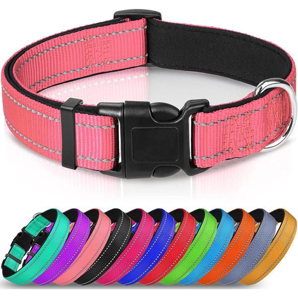 商品名Joytale Reflective Dog Collar,Soft Neoprene Padded Breathable Nylon Pet Collar Adjustable for Puppy and Small Dogs,Pi...