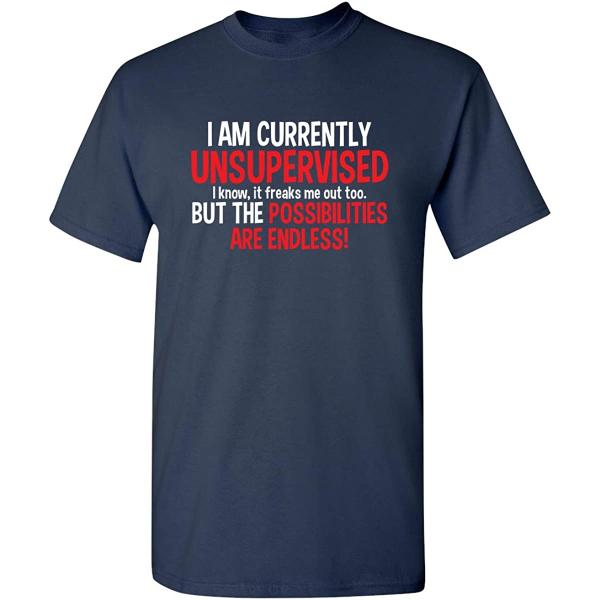 商品名現在非監督ノベルティグラフィック 皮肉 ファニーTシャツ US サイズ: Small カラー: ブルーCurrently Unsupervised Novelty Graphic Sarcastic Funny T Shirt S N...