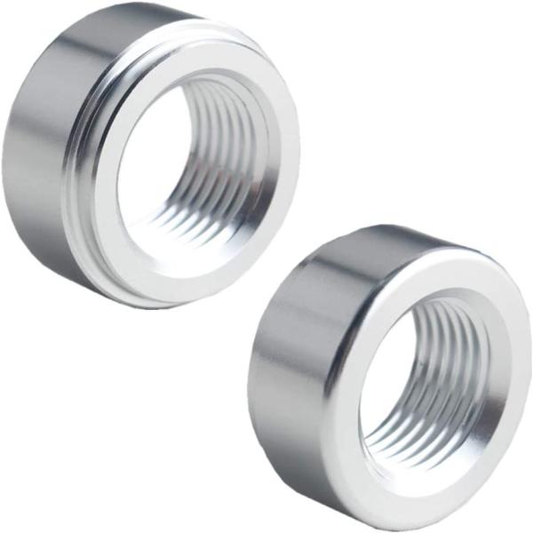 商品名DEWHEL ペア 3/8インチ NPT パイプ スレッド アルミニウム 溶接 継手栓 シルバー DE-8373DEWHEL Pair 3/8"" NPT Pipe Thread Aluminum Weld On Fitting Bu...