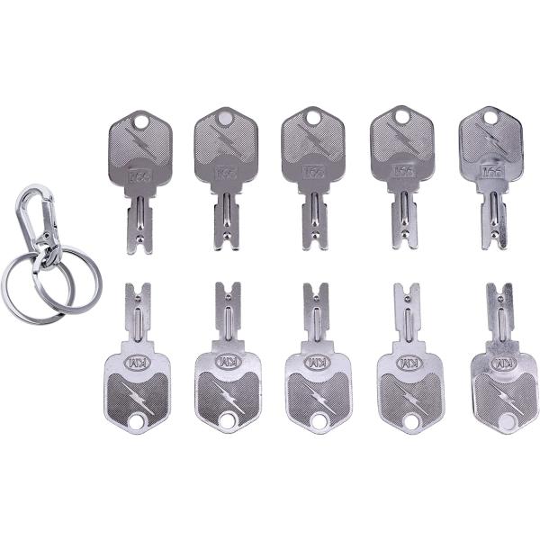 商品名JEENDA Forklift Ignition Key 166 Compatible with Generic Clark Yale Hyster Komatsu Gradall Gehl Crown Cat Daewoo 1863...