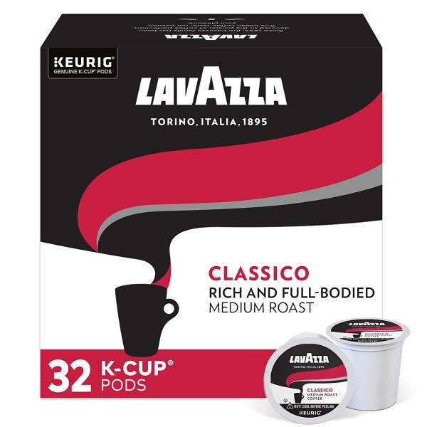 商品名Lavazza Classico Single-Serve Coffee K-Cups for Keurig Brewer, Medium Roast, Caps Classico, 32 Cups (Pack of 4) Full-...