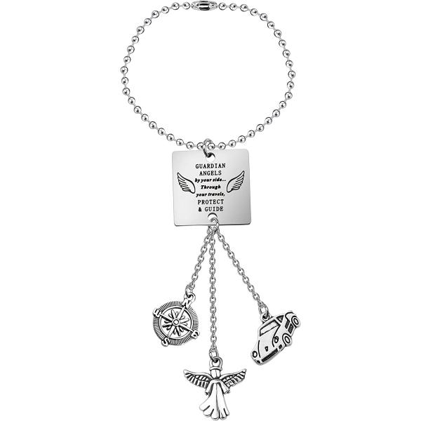 商品名bobauna ガーディアンエンジェルカーチャーム リアビューミラー吊り下げオーナメント ガーディアンエンジェル 旅行 保護とガイド付き 運転者 トラッカー夫bobauna Guardian Angel Car Charms Rear...