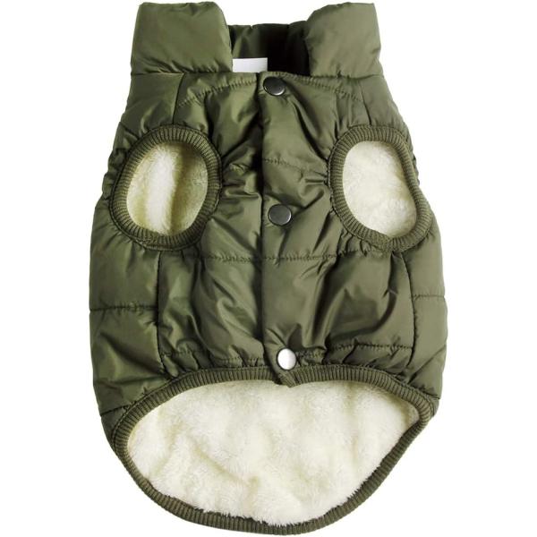 商品名JoyDaog Fleece Lined Warm Dog Jacket for Winter Cold Weather,Soft Windproof Medium Dog Coat,Green XLブランド：JoyDaog商品サイズ...