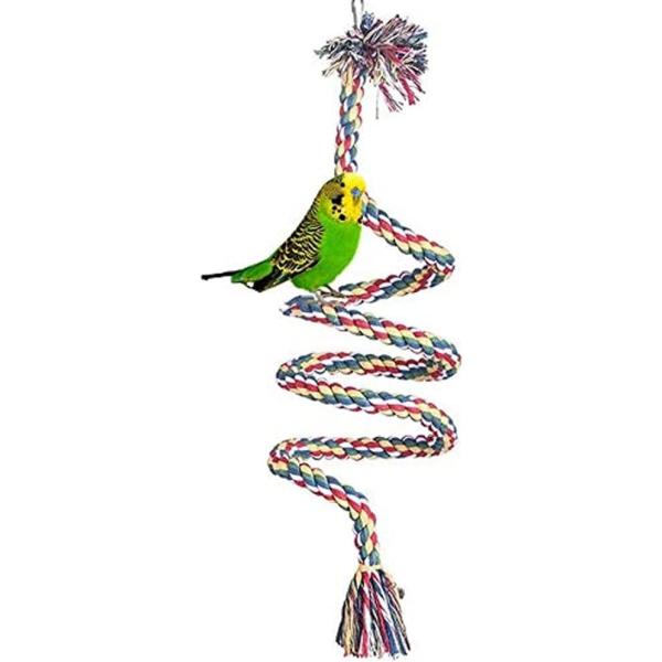 商品名Litewoo Bird Swing Toy Surround Type Cotton Perch Swing for Parrots Budgie Parakeet Cockatiel Conure Finch Lovebirdブラ...