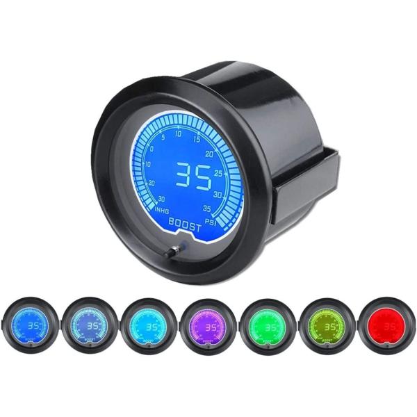 商品名2"" 52mm 7 Color Digital LED Display PSI Turbo Boost Gauge Fit for Boat Car AUTOブランド：spartshome商品サイズ：高さ：7.3 cm横幅：12.9...