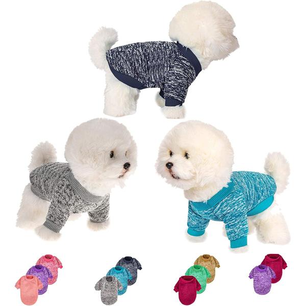 商品名Dog Sweater, Dog Sweaters for Small Dogs, 3 Pack Warm Soft Pet Clothes for Puppy, Medium Large Cat, Dogs Girl or Boy,...