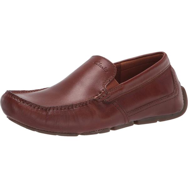 商品名Clarks mens Markman Plain Driving Style Loafer, Dark Tan Leather, 12 USClarks mens Markman Plain Driving Style Loafer...