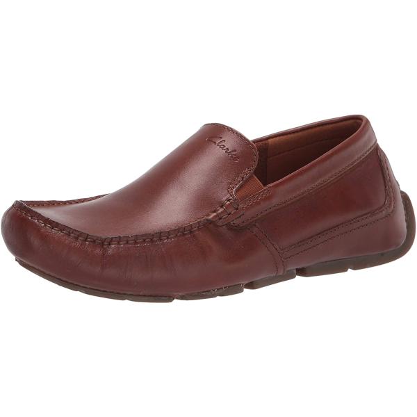 商品名Clarks mens Markman Plain Driving Style Loafer, Dark Tan Leather, 8.5 USClarks mens Markman Plain Driving Style Loafe...