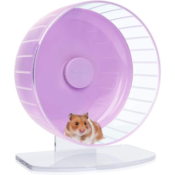商品名Niteangel Super-Silent Hamster Exercise Wheels: - Quiet Spinner Hamster Running Wheels with Adjustable Stand for Hams...