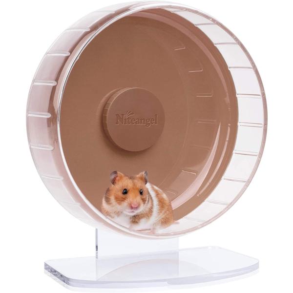 商品名Niteangel Super-Silent Hamster Exercise Wheels: - Quiet Spinner Hamster Running Wheels with Adjustable Stand for Hams...