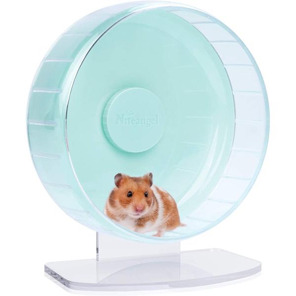商品名Niteangel Super-Silent Hamster Exercise Wheels: - Quiet Spinner Hamster Running Wheels with Adjustable Stand for Hams...