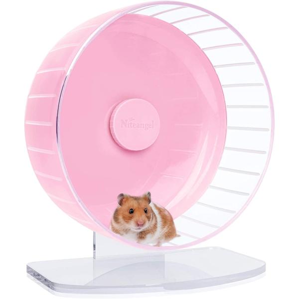 商品名Niteangel Super-Silent Hamster Exercise Wheels: - Quiet Spinner Hamster Running Wheels with Adjustable Stand for Hams...