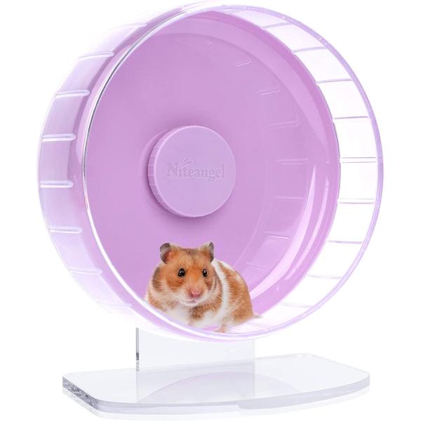 商品名Niteangel Super-Silent Hamster Exercise Wheels: - Quiet Spinner Hamster Running Wheels with Adjustable Stand for Hams...