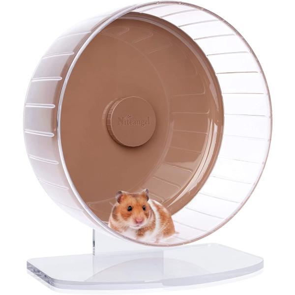 商品名Niteangel Super-Silent Hamster Exercise Wheels: - Quiet Spinner Hamster Running Wheels with Adjustable Stand for Hams...