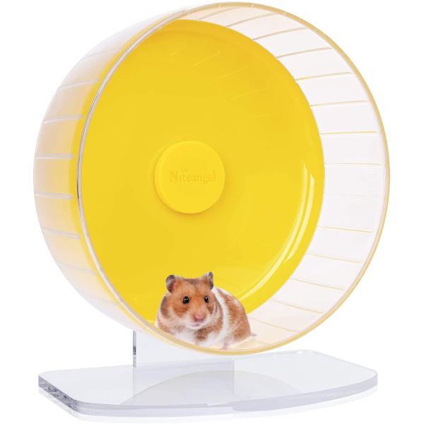 商品名Niteangel Super-Silent Hamster Exercise Wheels: - Quiet Spinner Hamster Running Wheels with Adjustable Stand for Hams...