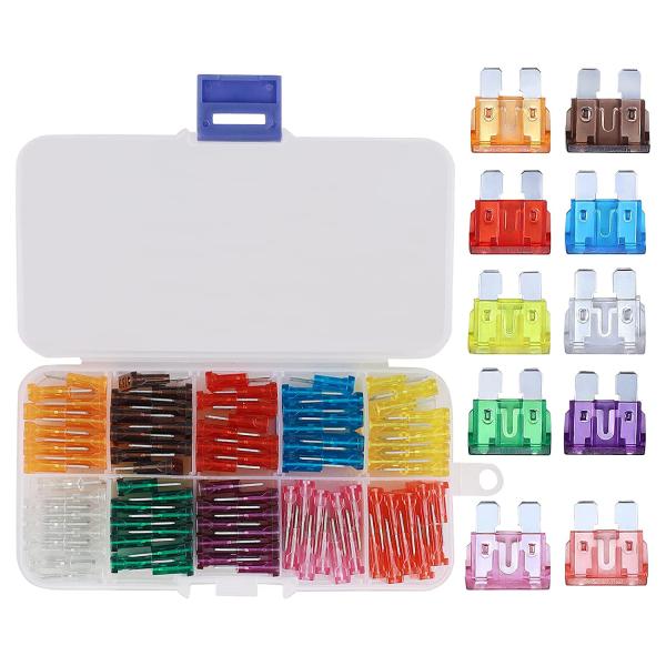 商品名Cyleto 100pcs Standard Motorcycle Car Boat Fuses Set Assortment 5A 7.5A 10A 15A 20A 25A 30A 35A 40A 50Aブランド：Cyleto商品サ...