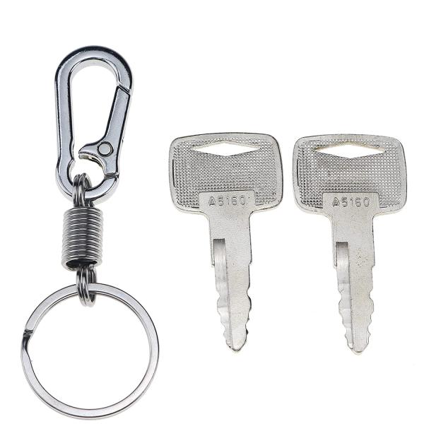 商品名ZTUOAUMA 2X Ignition Keys #A5160 91A07-01910 with Key Chain Compatible with Mitsubishi Caterpillar CAT Forklift Serie...
