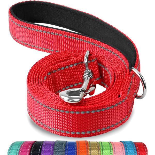 商品名Joytale Double-Sided Reflective Dog Leash, 6 FT/5FT/4 FT, Padded Handle Nylon Dogs Leashes for Walking, Training Lead...