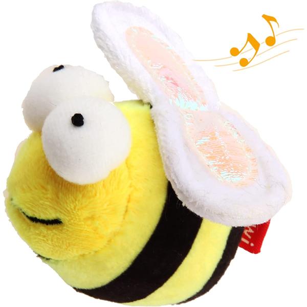 商品名Gigwi Interactive Squeaking Cat Toy，Chirpy Bee Sound Toy for Cats，Melody Chaser Play Squeak Kitten Toy for Boredomブラン...