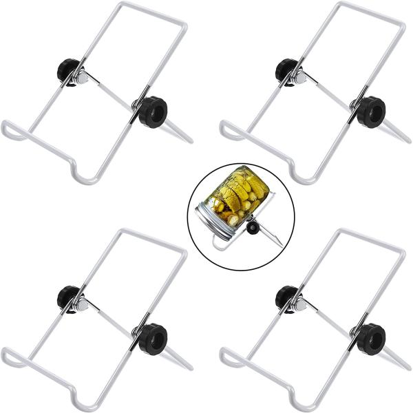 商品名OBANGONG 発芽スタンド 4個パック 広口/レギュラーマウス用 メイソンジャー 瓶ホルダー 発芽用 ステンレススチールOBANGONG 4 Pack Sprouting Stands for Wide and Regular M...