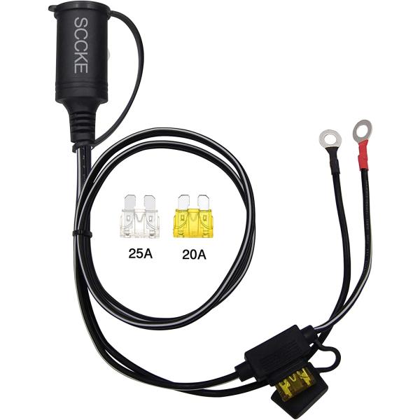 商品名SCCKE 3フィート 14AWG アダプタープラグソケット アイレット端子付きSCCKE 3FT 14AWG Adapter Plug Socket with Eyelet Terminalブランド：SCCKE商品サイズ：高さ：3 ...
