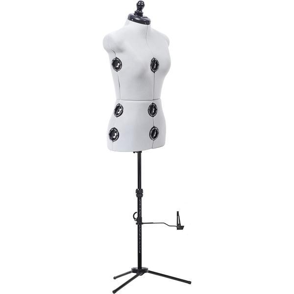商品名Dritz Twin-Fit Adjustable Tri-Pod Stand, Small Dress Form, Silver Grayブランド：Dritz商品サイズ：Small高さ：28 cm横幅：38 cm奥行：70.5 cm...