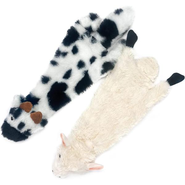 商品名Best Pet Supplies 2-in-1 Stuffless Squeaky Dog Toys with Soft, Durable Fabric for Small, Medium, and Large Pets, No S...