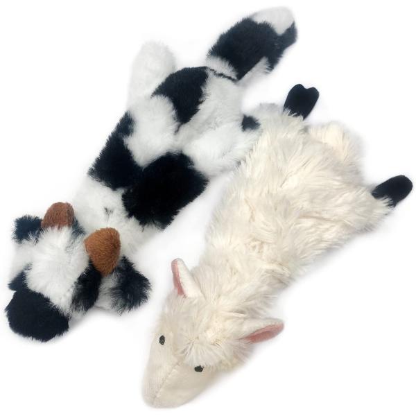 商品名Best Pet Supplies 2-in-1 Stuffless Squeaky Dog Toys with Soft, Durable Fabric for Small, Medium, and Large Pets, No S...