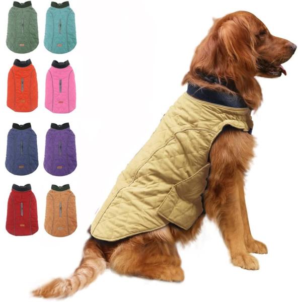 商品名EMUST Dog Winter Coats, Windproof Dog Jackets for Cold Weather with Lofty Collar, Puppy Clothes for Small Dog Clothes...