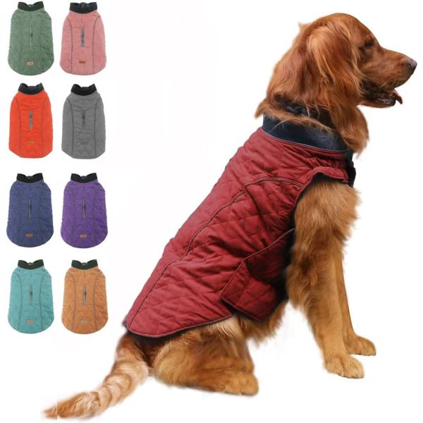 商品名EMUST Winter Dog Coats, Dog Apparel for Cold Weather, British Style Windproof Warm Dog Jacket for Dog Coats for Winte...