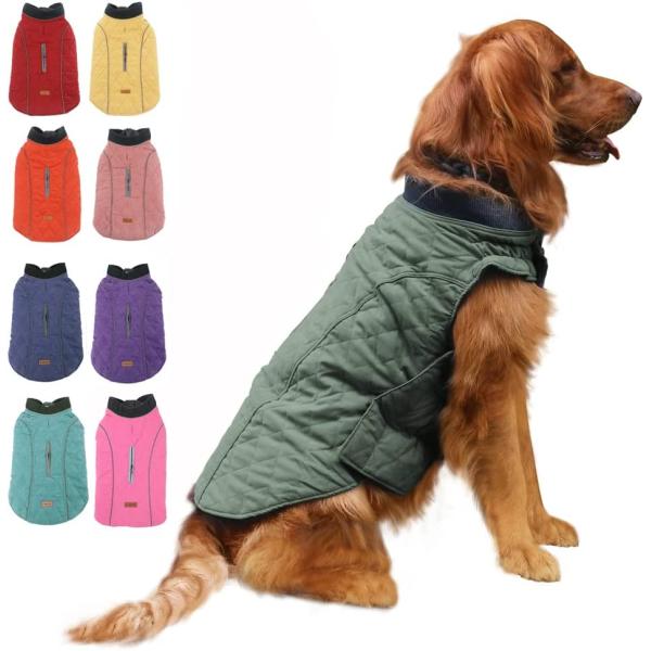 商品名EMUST Winter Dog Coats, Dog Apparel for Cold Weather, British Style Windproof Warm Dog Jacket for Small Dog Coats for...