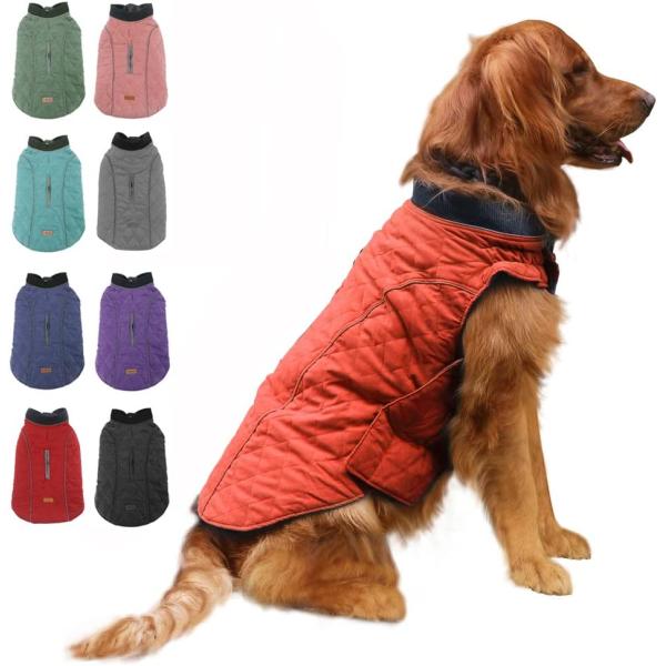商品名EMUST Winter Dog Coats, Dog Apparel for Cold Weather, British Style Windproof Warm Dog Jacket for Dog Coats for Winte...