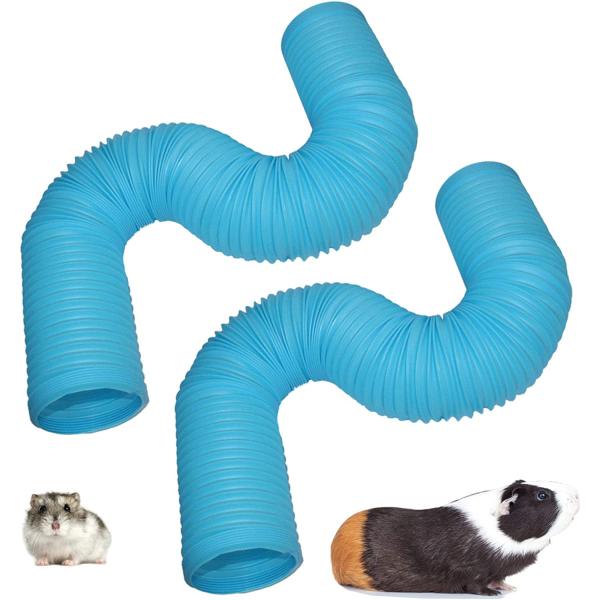 商品名PINVNBY Hamster Fun Tunnels Pet Mouse Plastic Tube Toys Small Animal Foldable Exercising Training Hideout Tunnels for...