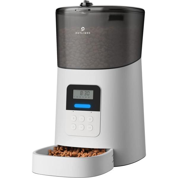 商品名PETLIBRO Automatic Cat Feeder, 6L Auto Dry Food Dispenser with Twist Lock Lid for Naughty Pet, Low Food LED Indicatio...